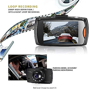 Dash Cameras for Cars 1080P Full HD Driving Recorder with 2.7" IPS Screen,170°Wide Angle Car Camera,Loop Recording, 24H Parking Monitor,Motion Detection,G-Sensor,WDR