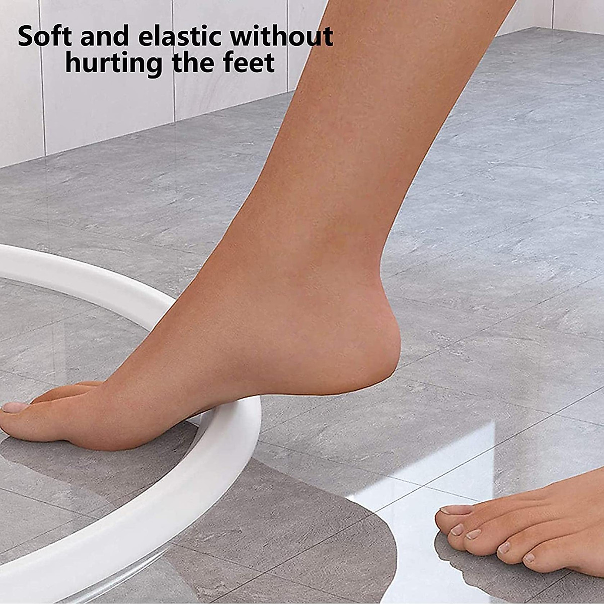 KFJZGZZ Shower Threshold Water Dam,Collapsible Bath Shower Barrier,Bathroom Water Stopper Flood Shower Barrier,Silicone Sink Water Splash Guard for Kitchen and Bathroom