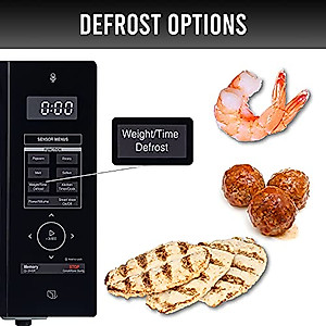 Farberware FM11VABK 1.1 Cu. Ft. Smart Voice Activated Microwave, Black