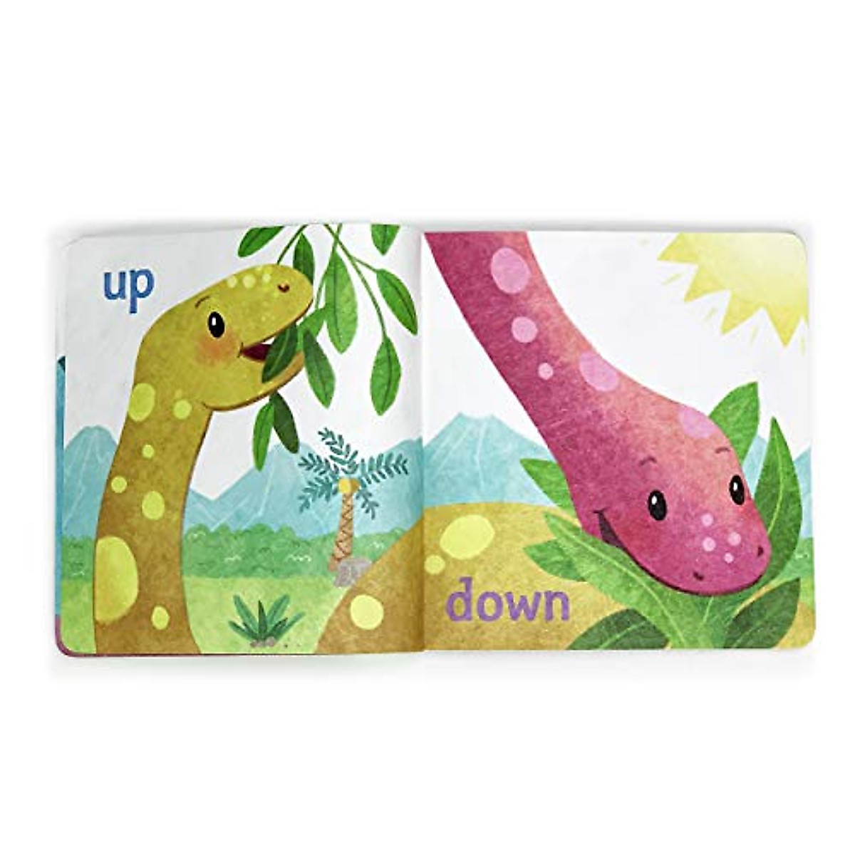 Tuffy Dinosaurs Big & Little Book - Washable, Chewable, Unrippable Pages With Hole For Stroller Or Toy Ring, Teether Tough, Ages 0-3 (Baby's Unrippable) (A Tuffy Book)