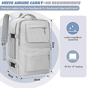 Travel Backpack,Lightweight School Backpack for Student Teenagers,Waterproof Classsic Basic Bag for Women Men Everyday,Carry On Hand Luggage Daypack for Flight,USB Port,Shoe Compartment