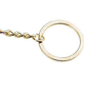 Generic Coin Holder Keychains Key Chains Women Men Fans Souvenir Gift Keyring 40mm, Gold, as described