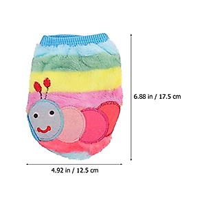 POPETPOP Warm Pet Shirts 4pcs Small Dog Winter Clothes Rabbit Warm Clothes Coral Fleece Animal Vest T-Shirt Warm Bunny Rabbit Apparel for Cat Puppy Kitten Ferret Chihuahua