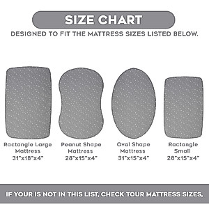 Lilly B. Pack of 3, Bassinet Sheets 2 + 1 Waterproof Mattress Protector, Size Upto (16 x 33) inch 100% GOTS Organic Cotton Basinette Sheets for Babies and Infants - Star