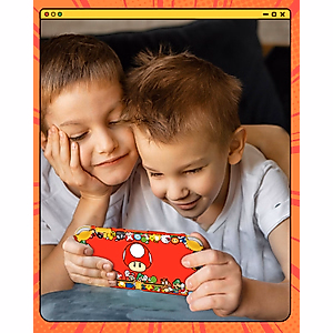 Xinocy (2in1 for Nintendo Switch Lite Case +24 Switch Game Holder Cute Cartoon Slim Protective Cases Hard Shell for Kids Boys Teens Girls Girly Design Funny Aesthetic Covers for Switch Lite 2019,Red