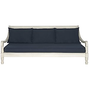 Safavieh Outdoor Collection Pasadena Brown /Taupe Acacia Wood Cushioned Daybed