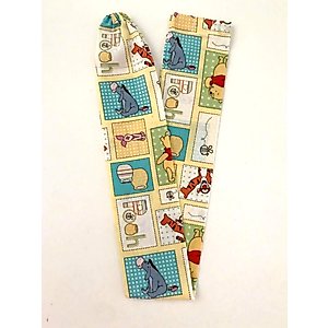 Stethoscope Covers Handmade Variety Patterns Colors 100% Cotton Scrunchie (Yellow Blue Tiger Pooh)