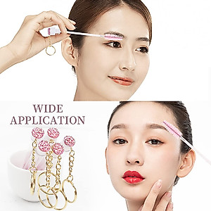 24Pcs Eyelash Extension Aftercare Kits - 12pcs Lash Shampoo Brush Nose Blackhead Facial Cleaning Brush 12PCS Tube Mascara Wands Spoolie With Tube Brush (crystal #1)