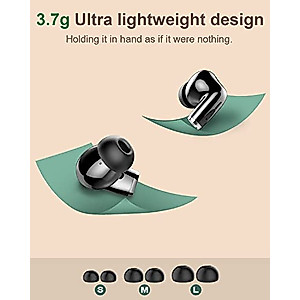 Wireless Earbud, Bluetooth 5.3 Headphones with ENC HD Mic, Bluetooth Earphones with Deep Bass, Bluetooth Earbud in Ear Noise Cancelling, 40H Wireless Headphones IP7 Waterproof Ear Buds[2022 Upgrade]