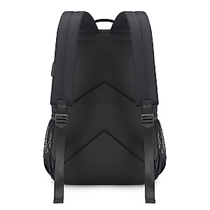 Joymoze Women Fashion Lightweight Laptop Backpack Big Student Backpack Black