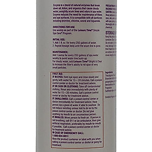 Leisure Time 12X1QT Enzyme Simple Care for Spas and Hot Tubs, 32 fl oz