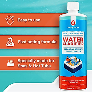 Spa Clarifier | Hot Tub Clarifier to Eliminate Cloudy Water - Spa Water Clarifier for Hot Tub Chemical - Spa Clarifier for Hot Tubs - Spa Clarifier HotTub Owners Rely on for Clear Water (1-Pint)