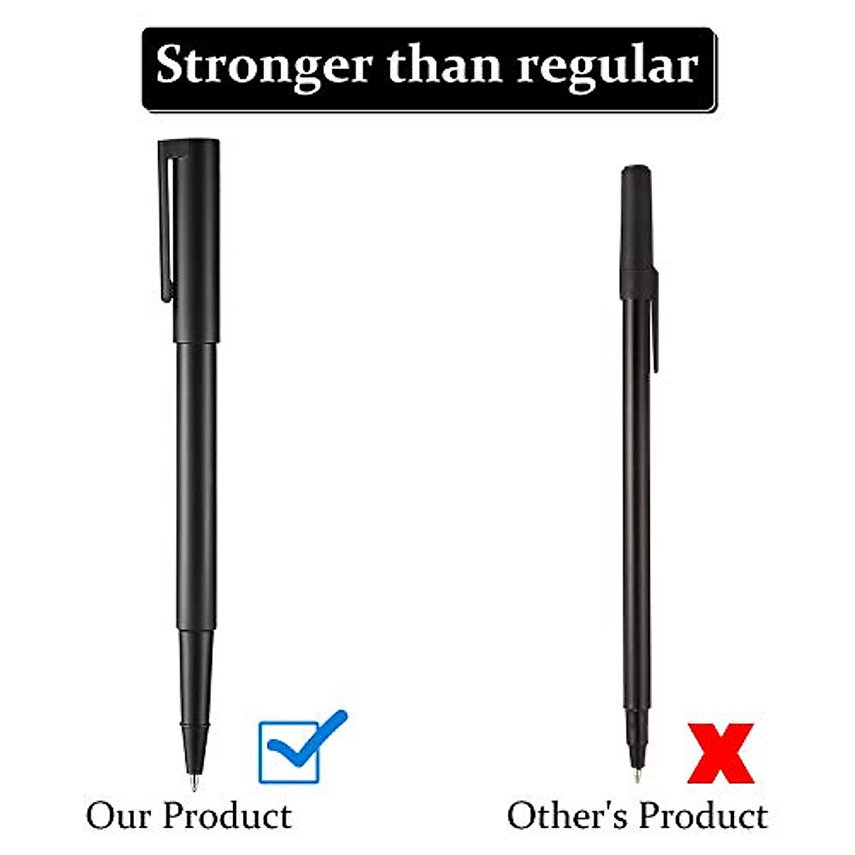 Sumind 6 Pieces Trick Pen Makers Pen Mystery Trick Pen Penetrating Pen Through Effect Trick Toy for Teens and Adults