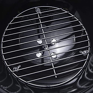 Weber 40020 Smokey Joe Premium 14-inch Charcoal Grill Black Bundle with 2 YR CPS Enhanced Protection Pack