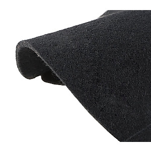 Urban CoCo Women's Foldable Wide Brim Felt Bowler Fedora Floopy Wool Hat (Black)