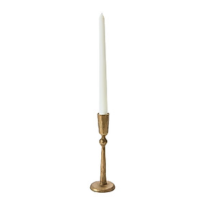 Creative Co-Op Hand-Forged Metal Taper, Antique Brass Finish Candle Holder
