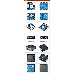 Nanopi R4S Mini Portable Travel Router OpenWRT with Dual-Gbps Ethernet Ports 4GB LPDDR4 Based in RK3399 Soc for IOT NAS Smart Home Gateway