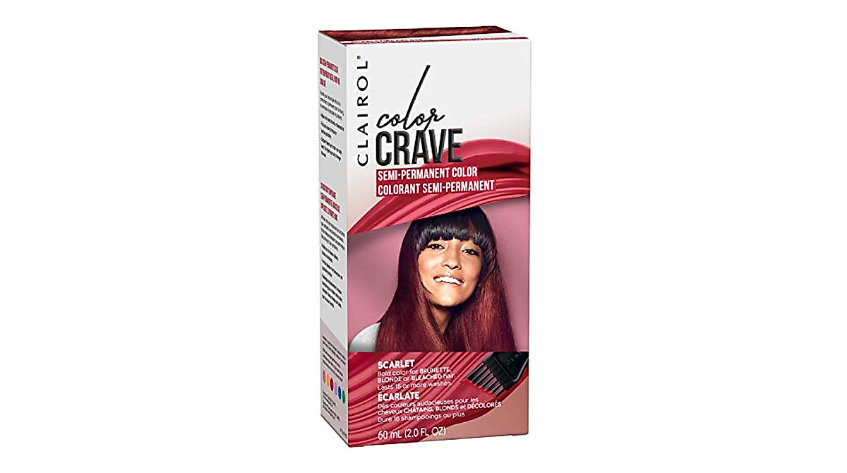 Vibrant Scarlet Hair Dye | Clairol Color Crave Semi-Permanent