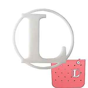 TEYOUYI Decorative Alphabet Lettering-L Accessories Compatible with Bogg Bags,Charm Inserts for Bogg Bag,Personalize your Tote Bag with Alphabet Letters