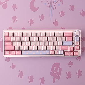 JOMKIZ Keycaps,143 Keys KCA Profile Garden Party Theme Custom Keycaps Set for Cherry MX Gateron Kailh Switches Mechanical Gaming Keyboard