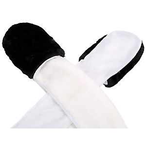 Simplicity Panda Animal Hats with Long Scarf 3 in 1 Multifunction Warm Hats
