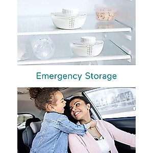 Paruu P3 All in One Milk Collector, Breast Milk Storage Bottles, 6 OZ, 2 Different Lids for Pumping and Storage, Wearable Breast Pump Replacement Accessories, 2 Pack