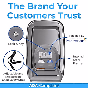 Koala Kare Baby Changing Station Vertical Surface-Mounted, Model KB311-SSWM (Stainless Steel)