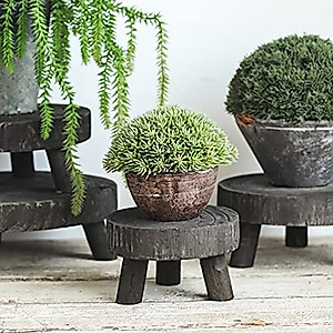 Abaodam Wooden Round Mouton Potted Flower