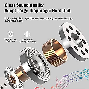 Open Ear Earbuds Wireless Clip Ear Bone Conduction Headphones Bluetooth for Android iPhone, Clip-on Sport Wireless Earbuds with Earhooks Up to 24 Hours Playtime Waterproof Outer Ear Headphones