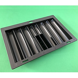 Yuanhe Poker Chip Tray Rack - Blackjack Casino Poker Table Dealer Chips Tray with 2 Card Slots, 350-Chip Capacity