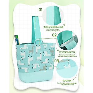 Katech Upgrade Knitting Tote Bag, Portable Knit Wrist Bag for Yarn Holding, Lightweight Travel Wrist Bag for Knitting Yarn Storage Bag Organizer Yarn Holder Bag on The Go Green