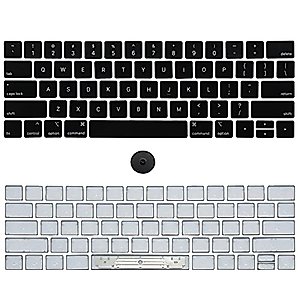 NUOLAISUN Keyboard Keycaps Keys Cap US Set Replacement for MacBook Pro A1989 A1990 2018 2019 Year 13" 15" Full Keycap with Removal Tool