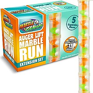 Marble Genius Auger Lift Extension: Marble Run Auger Accessory Set Adds 13 Inches to Marble Genius Auger Lifts for Additional Marble Run Fun, Auger Motor & Batteries Not Included, for Ages 5 and Above