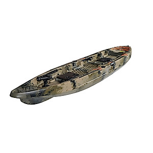 Brooklyn 13.0 Pro Tandem Kayak 12-Foot, 8 inch 2 or 3 Person Sit On Top Fishing Kayak (Green Camo)