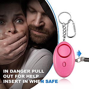 Weewooday 16 Pack Safe Sound Emergency Personal Alarm 130DB Alert Security Alarm Keychain Personal Gold, Green, Purple, Dark Red, Dark Blue, Black, Light Blue, One Size