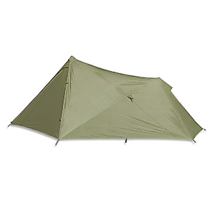 Mountainsmith Lightweight Shelter, 2-Person 3 Season Rain Fly Tent Tarp, 12x7FT Shelter Canopy for Outdoor Backpacking, Hiking, Pinon Green