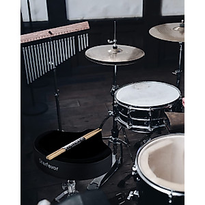 Starfavor Drum Throne Height Adjustable Padded Seat Drum Stool Saddle Drum Seat, with Double Braced Anti-Slip Feet Swivel Drum Chair for Adults, Motocycle Style, ST-500