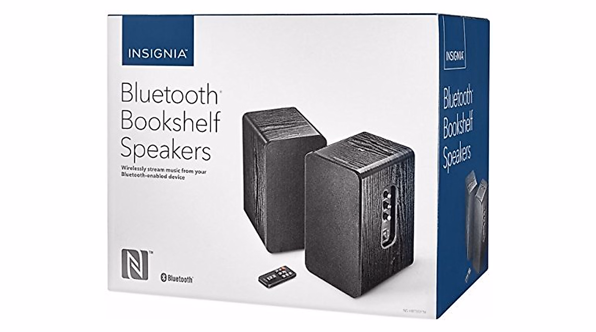 Insignia Bluetooth Bookshelf Speakers Pair - Black | Easy Setup