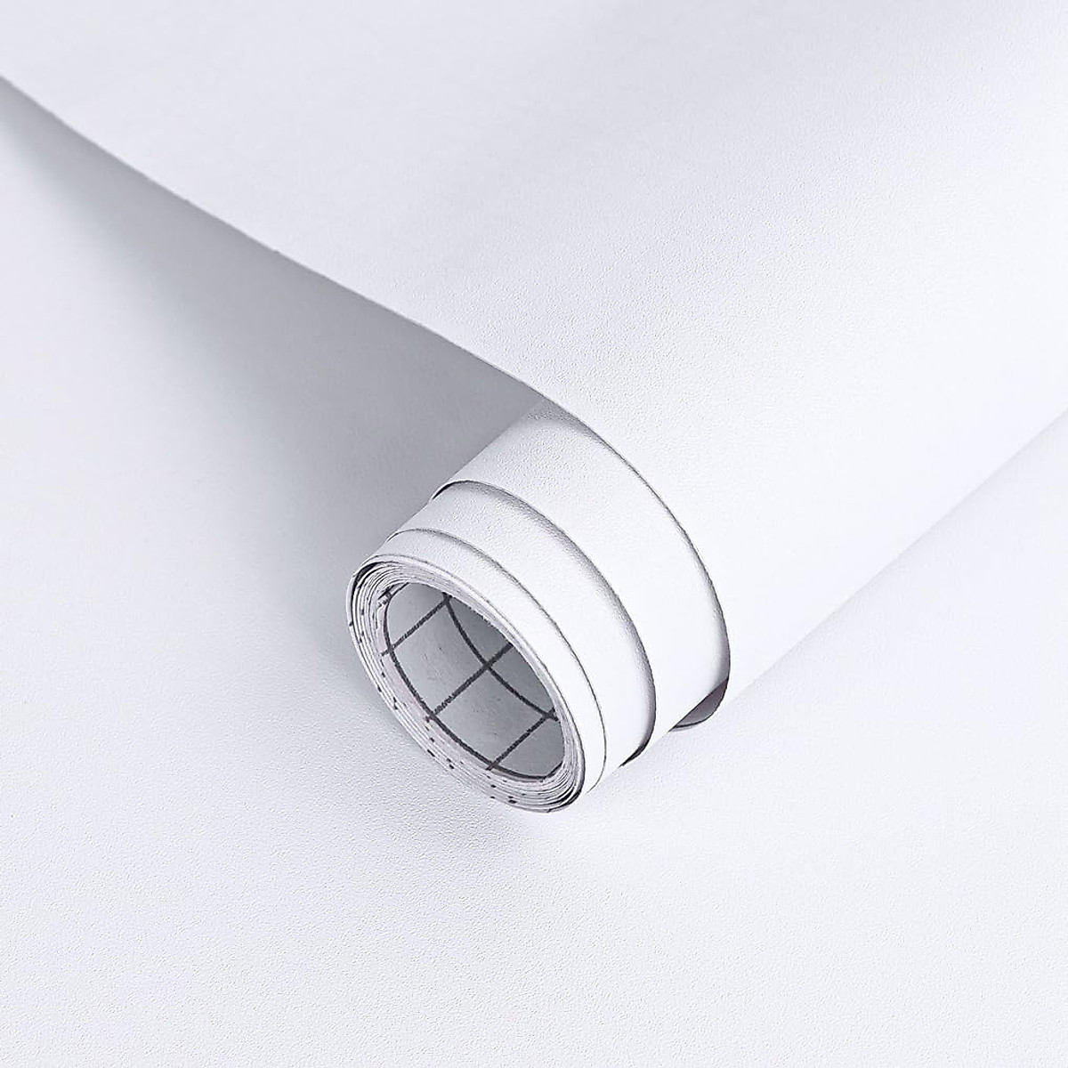 Arthome 17"x120" White Contact Paper, Peel and Stick Matte Wallpaper, Self Adhesive Decorative Vinyl Paper for Countertop, Cabinet, Table, Shelves, Furniture Renovate and Wall Covering Decoration