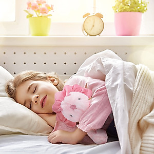 VANLINNY Dinosaur Stuffed Animals, Pink Dinosaur Triceratops Toy for Kids, Cute 9" Dinosaur Stuffed Baby Plush, Christmas/Birthday Gift for 3 4 5 6 7 Years Old Girls/Boys