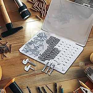 24 Pack White Down Wall Clip Closet Shelves Clips Wire Shelf Loop Clips Plastic Heavy Duty Wire Shelf Brackets Included Clips Screws and Expansion Tubes for Wire Closet Shelving