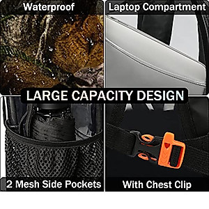 Dinosaur Pattern Clear Backpack, Dinosaur Tropical Plant Heavy Duty Transparent Clear Bag Computer Daypack for School, Security, Work, Sports, Stadium, Travel, College