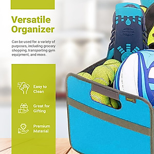 meori A100022 Foldable Box Classic Large Tangerine Orange Collapsible Organize Storage Carry Moving Collection Laundry Toys Records Books