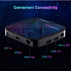 Android TV Box, HAKO Pro 4GB 64GB Android 11.0 Amlogic S905Y4-B 2.4G/5G Dual WiFi BT 5.0, AV1, H.265, VP9, HDR 10+, Supports Netflix, Prime Video 4K HDR Box