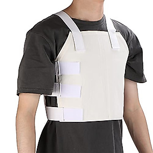 Sternum Support Brace, Breathable Sternum and Thorax Support Ribs Chest Brace Broken Rib Belt Chest Support Brace for Intercostal Muscle Strain