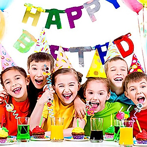 32pieces Kids Drinking Straws Reusable Outer Space Theme Kids Party Straws for Theme Party Crazy Straw（Astronauts）