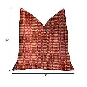 Plutus Brands Plutus New Earth Ripple Luxury Throw Pillow, 20" x 30" Queen