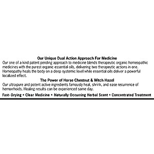 Forces of Nature Hemorrhoid Treatment, Extra Strength 0.37 Fl Oz, Organic Homeopathic Medicine & Essential Oils, Hemorrhoid Relief for Pain, Itching, Swelling, Soreness & Discomfort