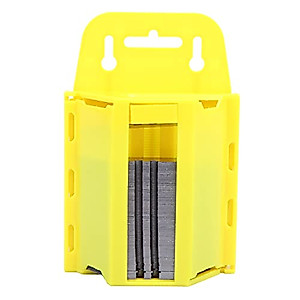Samger 100 Pack Utility Knife Blades with Dispenser Box Cutter Razor Blades Knife Replacement Carbon Steel Knife Blades