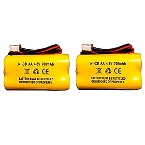 4.8v 500mAh Exit Sign Emergency Light Battery Replacement Cooper Industries 4-TD-800AA-HP BST Battery DAA700MAH4.8V Dual-Lite 12-894 4.8v 1100mah Battery (2 Pack)